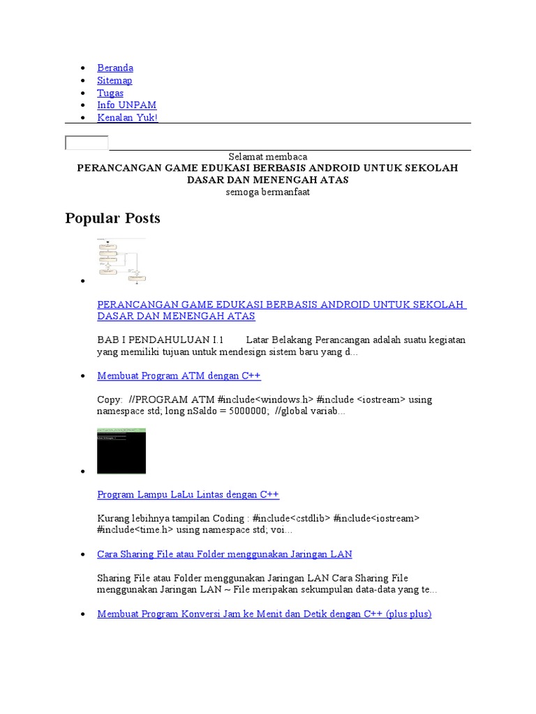 Beranda Prjek w0rk CNTH | PDF