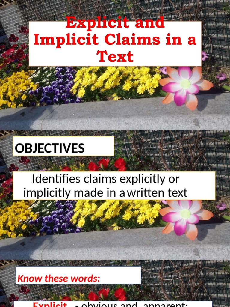 Explicit Implicit | PDF | Inference | Information