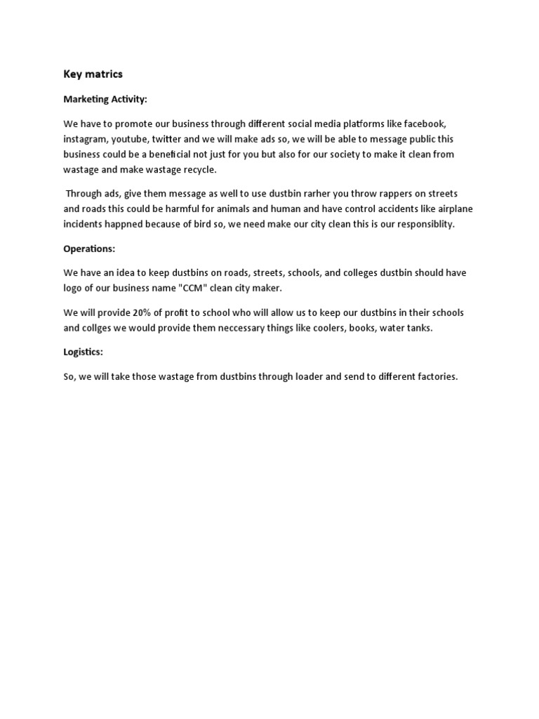 Key Matrics | PDF