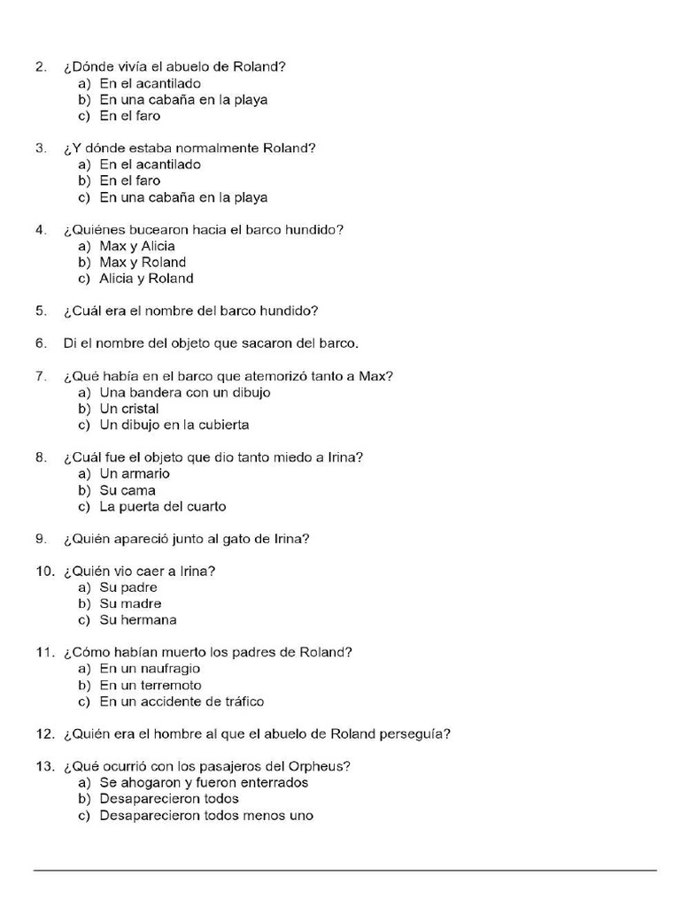 Examen Príncipe de La Niebla | PDF