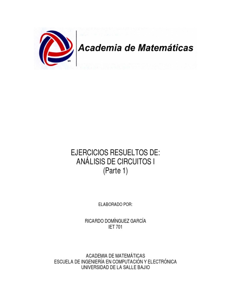 Ejercicios Resueltos de Analisis de Circ | PDF | Resistencia Eléctrica y Conductancia | voltaje