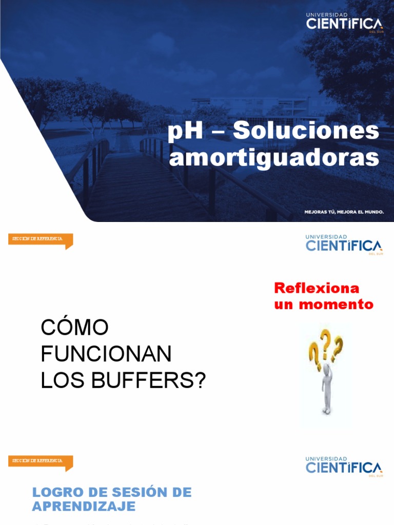 Sem 14 PH y Soluciones Amortiguadoras | PDF | Solución tampón | Ácido