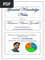 WORLD General Knowledge PDF | PDF