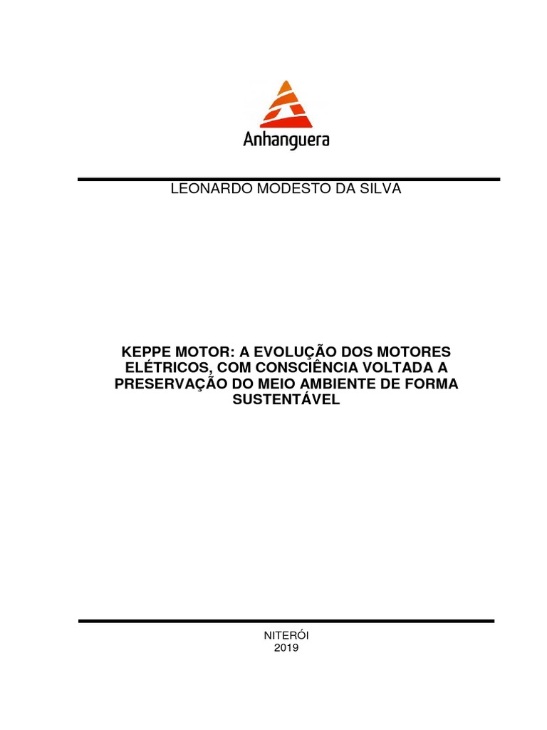 Leonardo Modesto Da Silva Defesa | PDF | Motores | Economia