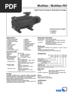 KSB Multitec Pump Specifications Guide | PDF | Pump | Chemical Engineering