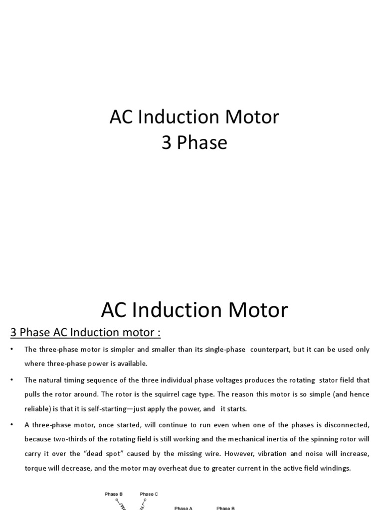 A Comprehensive Overview of Three-Phase Induction Motors | PDF ...