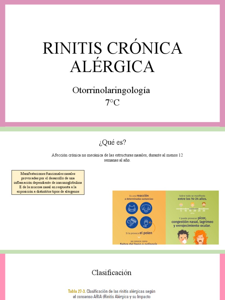 Rinitis Crónica Alérgica | PDF | Alergia | Biología