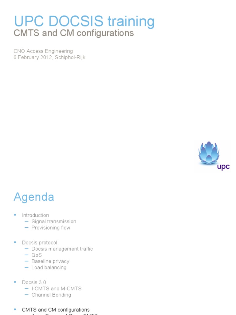 UPC DOCSIS Training: CMTS and CM Configurations | PDF | Telecommunications | Information Age