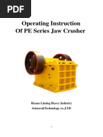 Jaw Crusher Operation Manual | PDF | Manufactured Goods | Mechanical ...