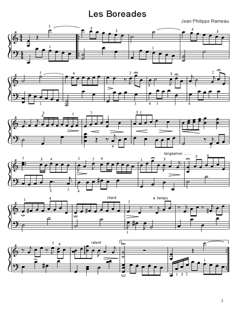 Les Boreades - Rameau | PDF