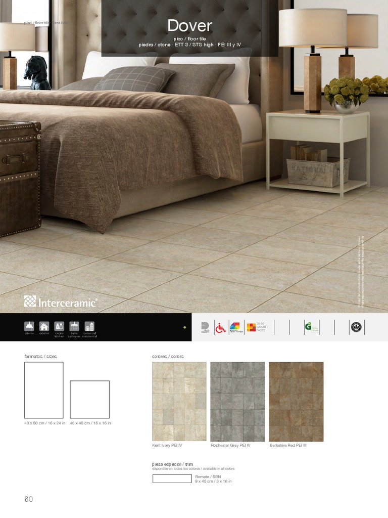 Interceramic DOVE Dover MXHOJA DE CATALOGO-004815 | PDF