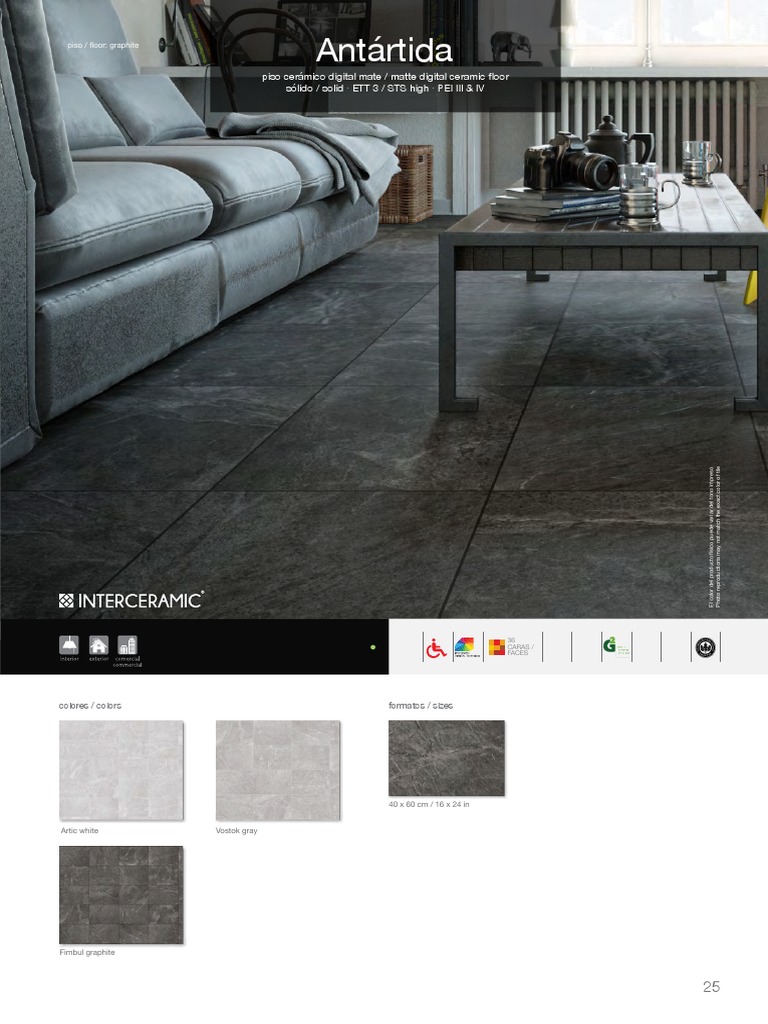 Interceramic ANTD Antartida MXHoja de Catalogo-004987 | PDF
