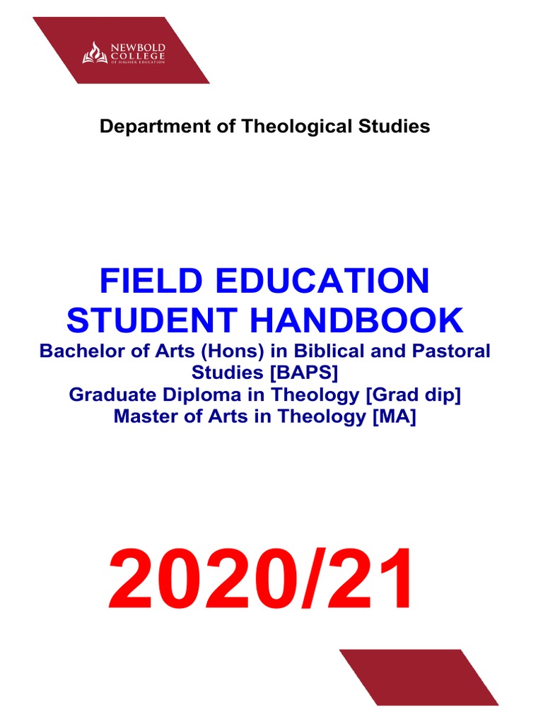 Placement Handbook 2020-2021 | PDF | Sermon | Theology