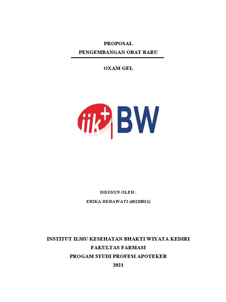 Proposal Pengembangan Oxam Gel | PDF