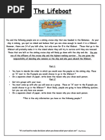 Lifeboat Game: Team Survival Dilemma | PDF | Shipping | Water Transport