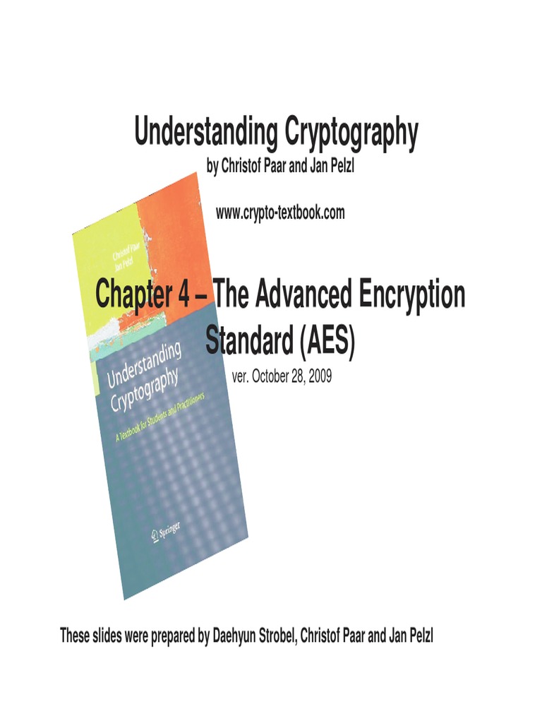 Understanding Cryptography CHPTR 4 - AES | PDF | Cryptography | Key (Cryptography)