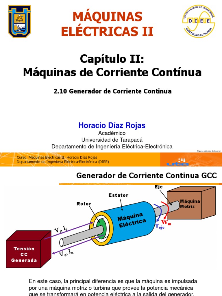 Máquinas de Corriente Contínua 5 | PDF | Generador eléctrico | Inductor