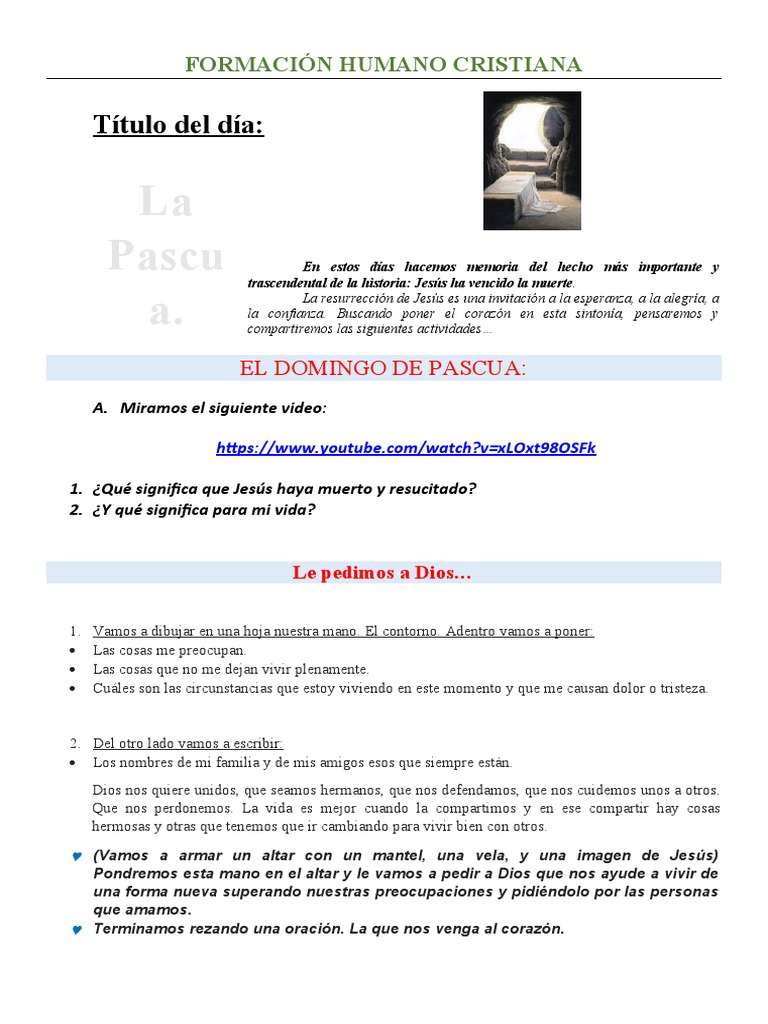 Clase 2 Pascua de Resurrección | PDF