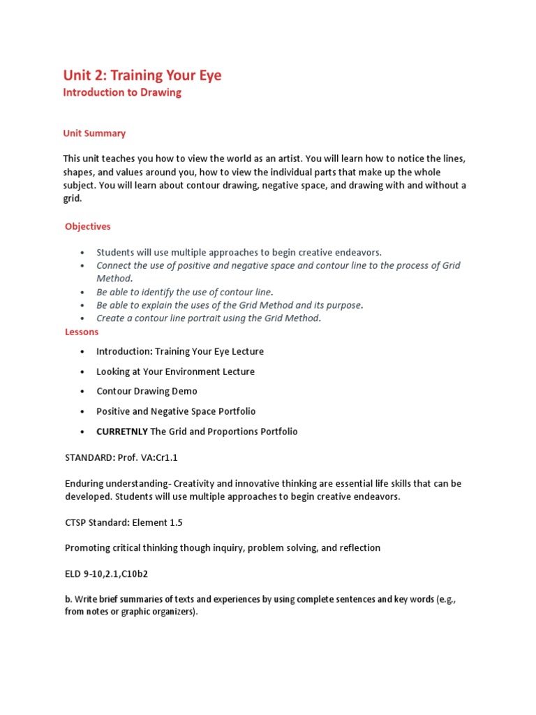 Semester 1 Lesson Plan Grid Method | PDF | Drawing | Cognition