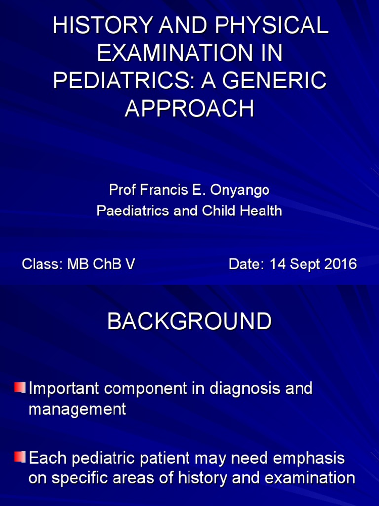 Pediatric History and Physical Exam Guide | PDF | Heart | Pediatrics