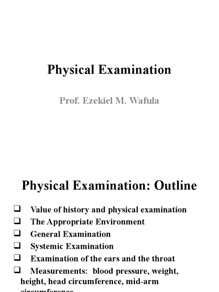 Systematic Physical Examination Guide | PDF | Physical Examination | Heart