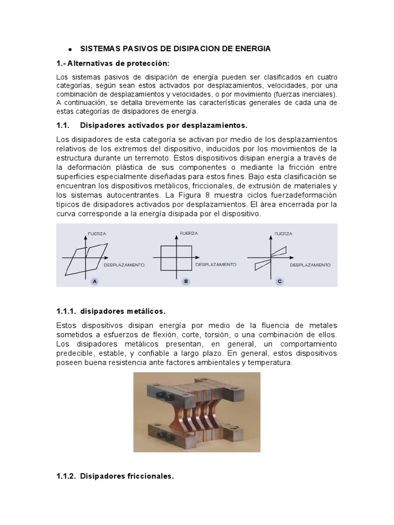 Disipacion de Energia | PDF | Temblores | Oscilación