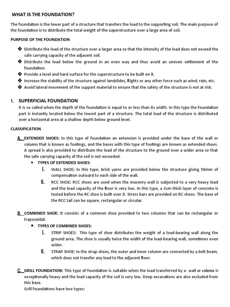 What Is The Foundation? | PDF | Deep Foundation | Foundation (Engineering)
