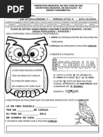 Atividade de Cedilha para 1º Ano | PDF