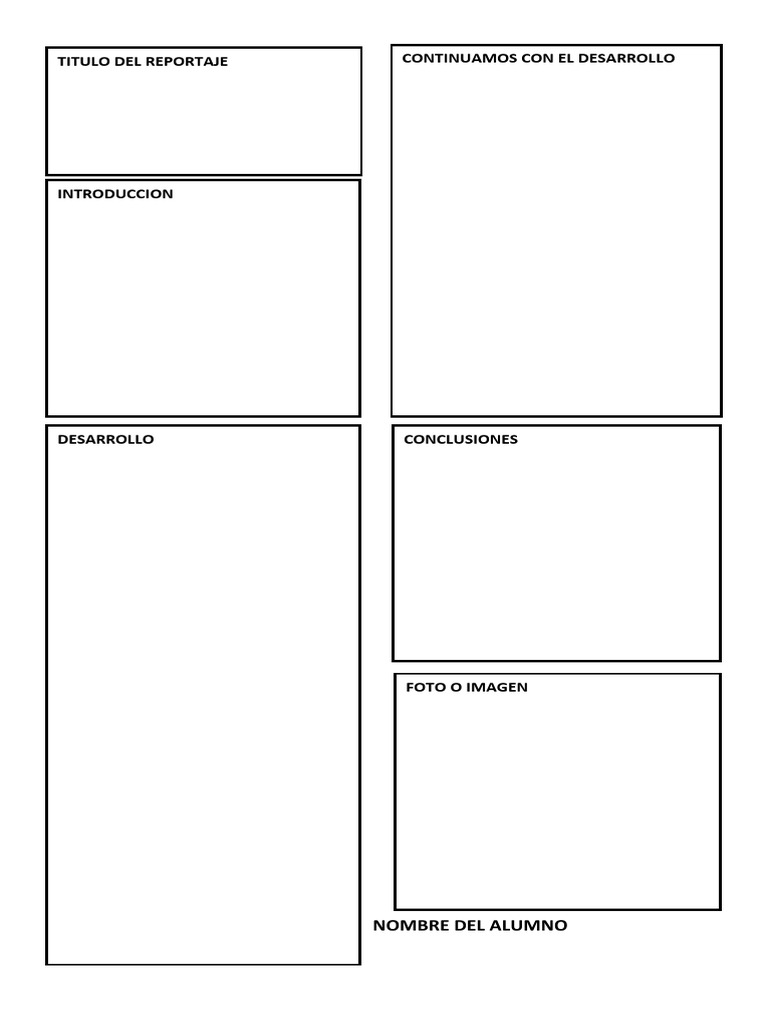 Plantilla Reportaje | PDF