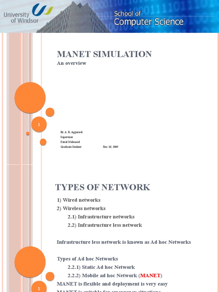 Open Source MANET Simulation Overview | PDF | Routing | Wireless Ad Hoc ...