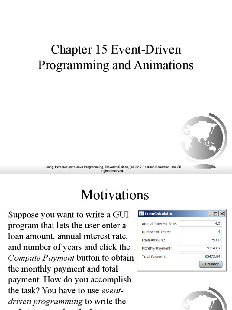 Chapter 15 Event-Driven Programming and Animations | PDF | Class ... Chapter 15 Event-Driven Programming and Animations | PDF | Class ...
