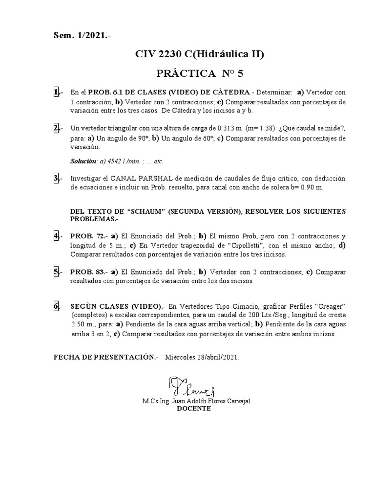 Prac5 Civ2230c 12021 | PDF