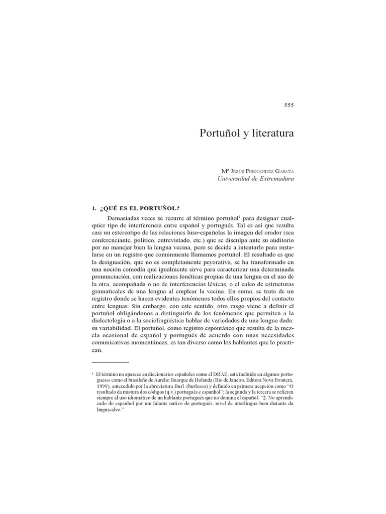Portuñol | PDF | Lengua portuguesa | Dialecto