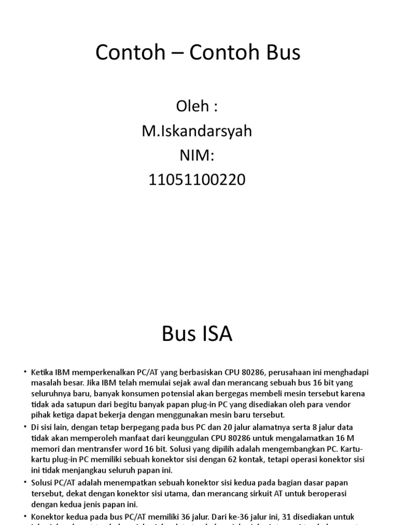 Contoh - Contoh Bus | PDF