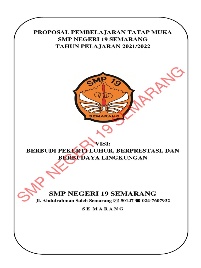 SMP 19-Proposal PTM | PDF