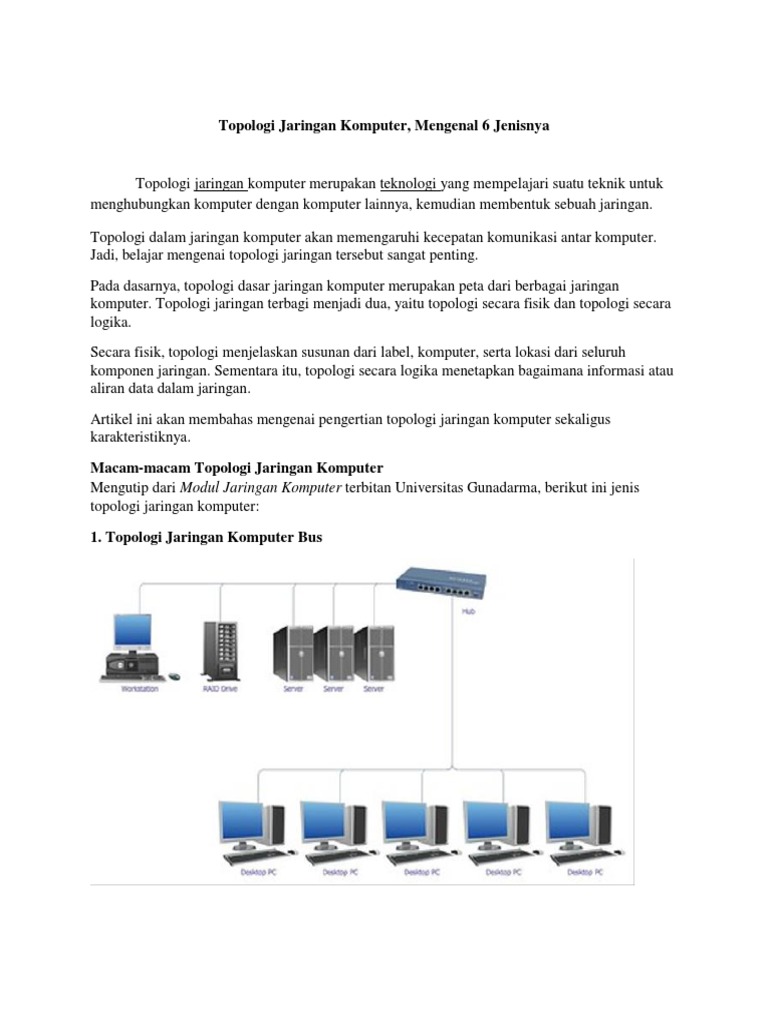 Topologi Jaringan Komputer | PDF