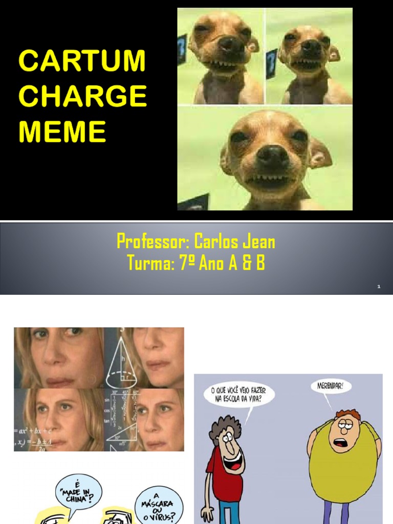 7º Ano A-Cartum, Charge & Meme | PDF | Desenho | Internet