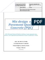 Concrete Mix Design M40 Grade (PQC) PDF | PDF | Concrete | Cement