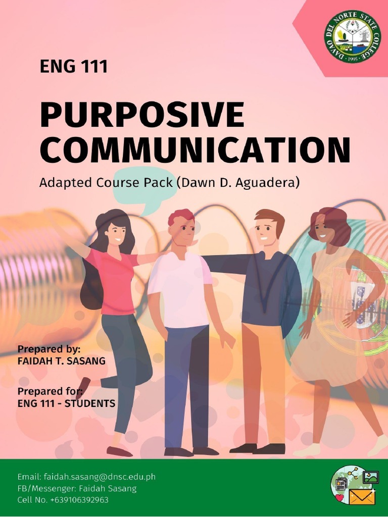 Eng111-Purposive-Communication-Adapted Coursepack | PDF | Communication ...