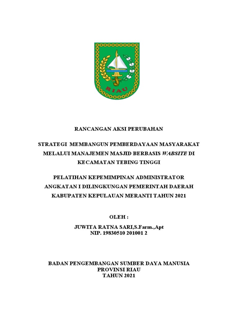 Rencana Aksi Ratna 1 | PDF