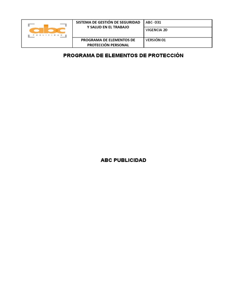 ABC-031 Programa de Epps | PDF