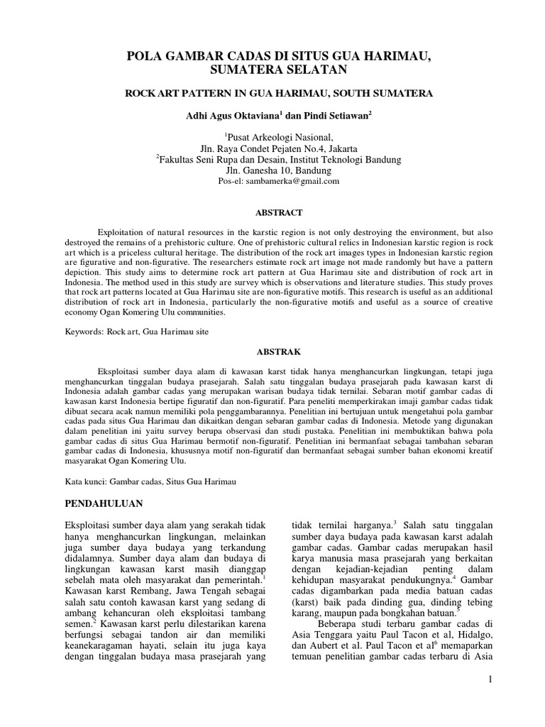 POLAGAMBAR CADAS DI GUAHARIMAU | PDF