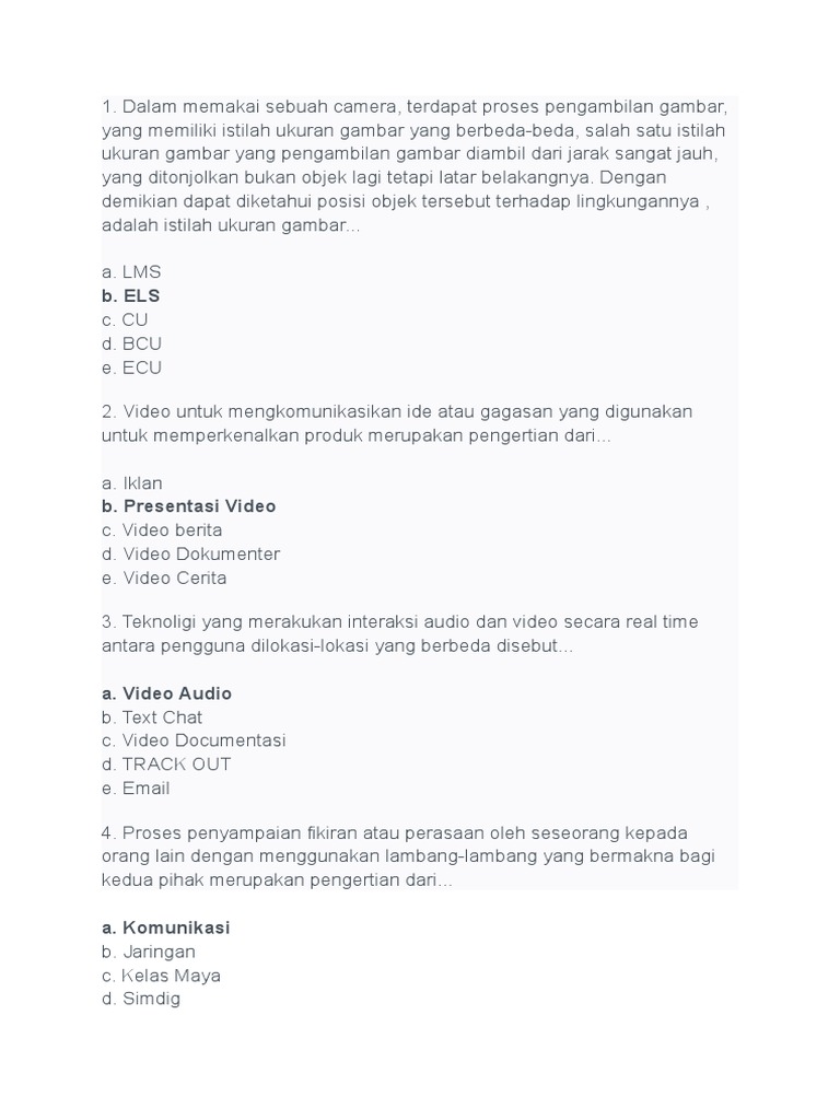 Soal SIMDIG Kelas 1.7 | PDF