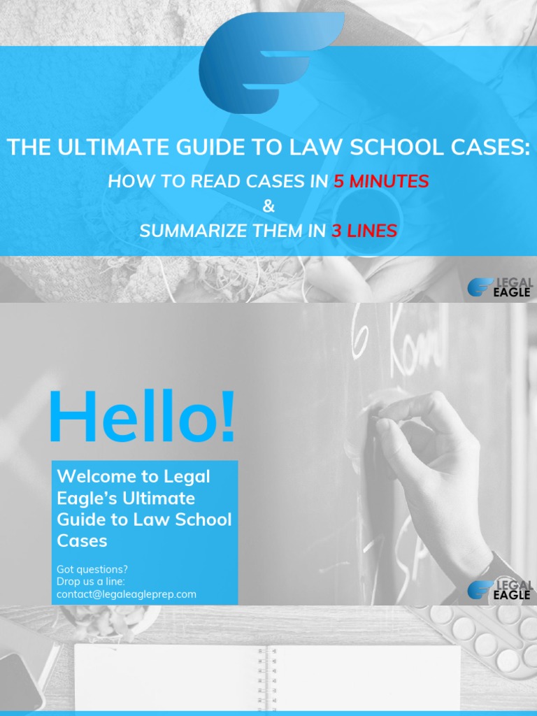 The Ultimate Guide To Law School Cases:: How To Read Cases in ...