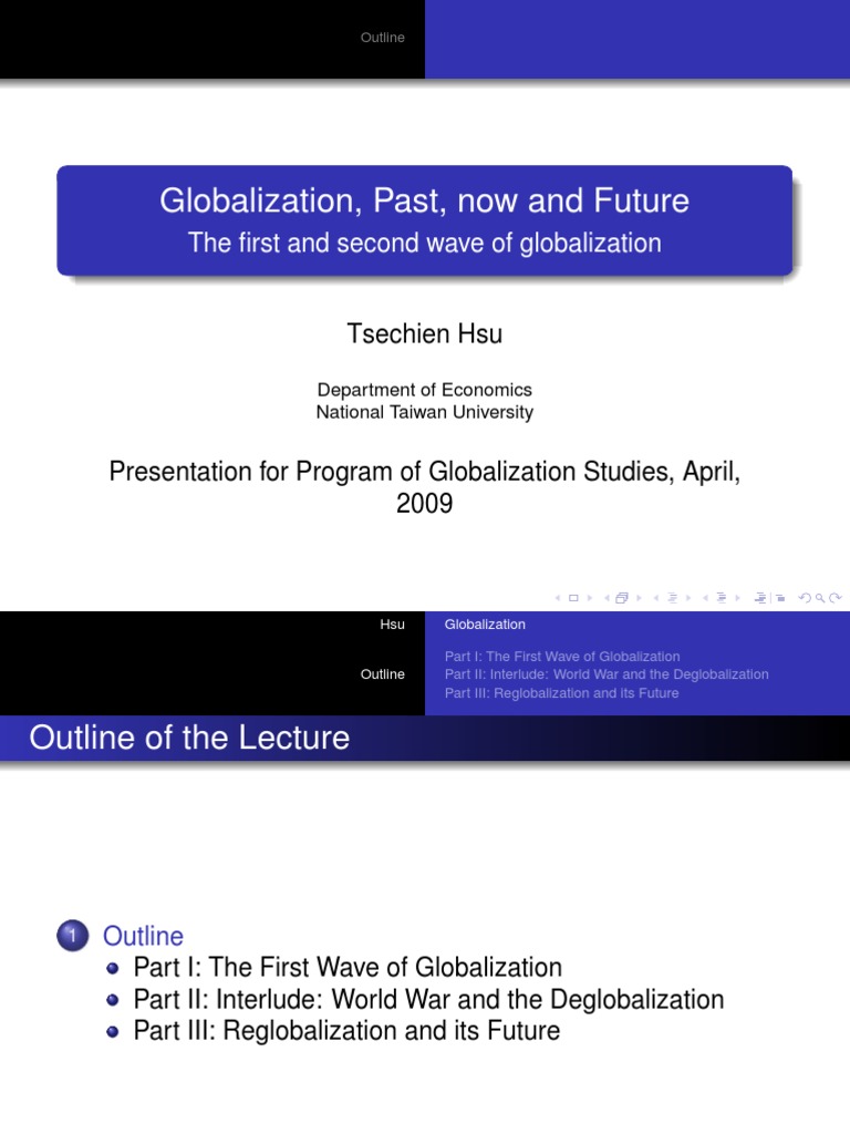 Globalization, Past, Now and Future | PDF | Protectionism | Tariff
