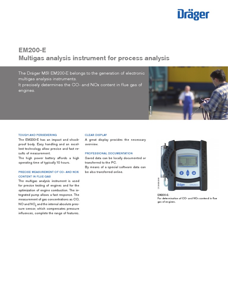 Em200-E Multigas Analysis Instrument For Process Analysis | PDF ...