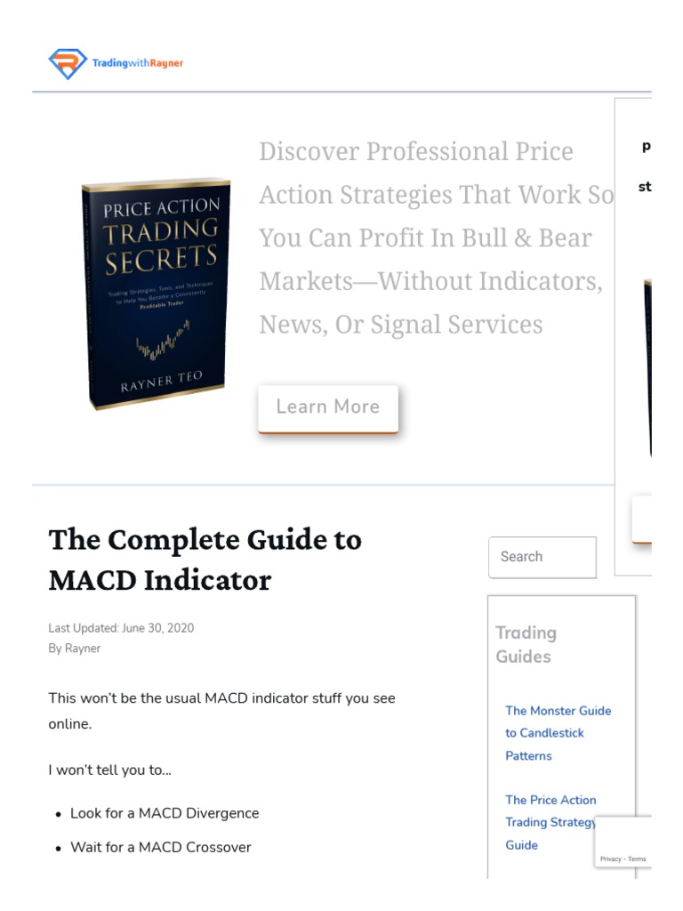 The Complete Guide To MACD Indicator | PDF | Market (Economics) | Investing