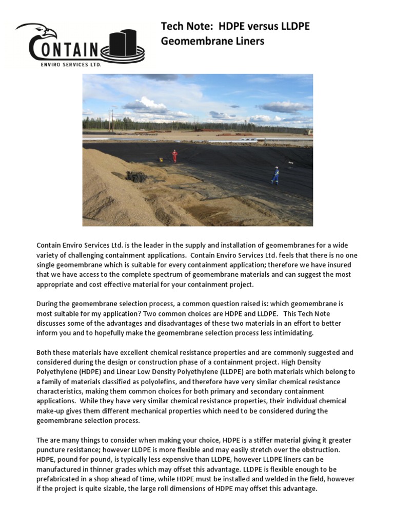 HDPE Vs LLDPE | PDF | Polyethylene | Materials