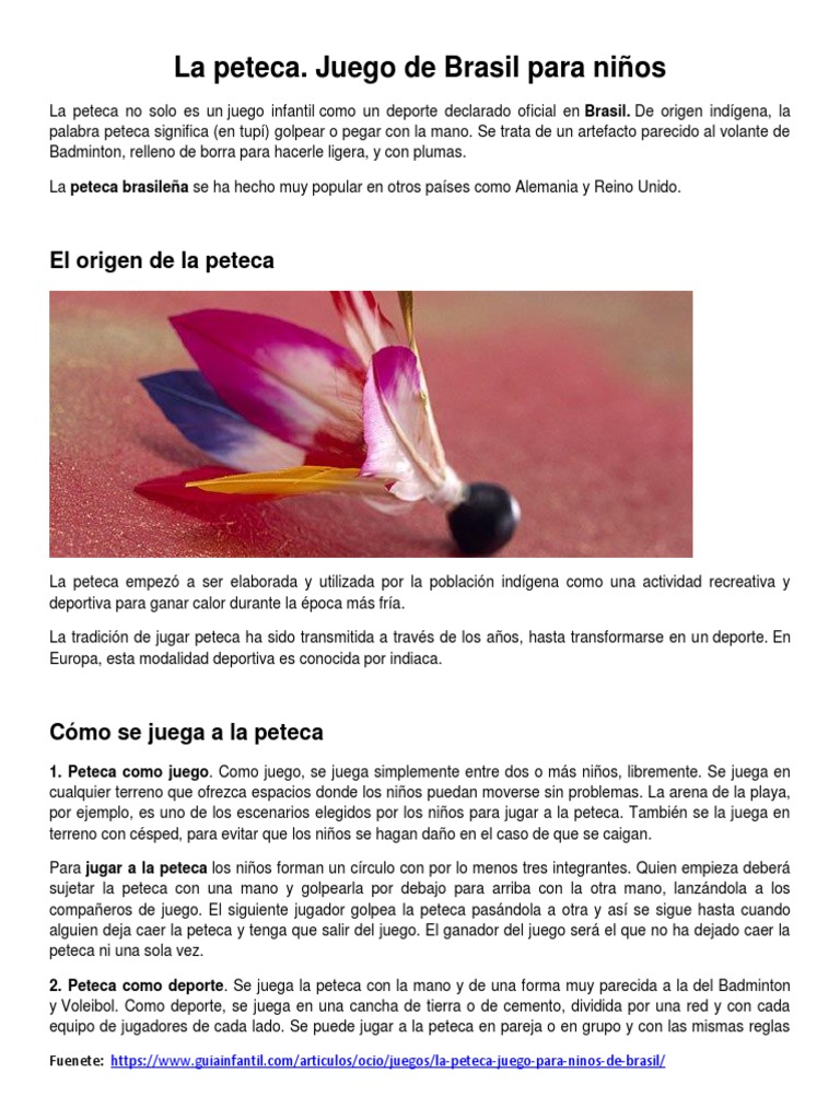 La Peteca | PDF | Vóleibol | Entretenimiento