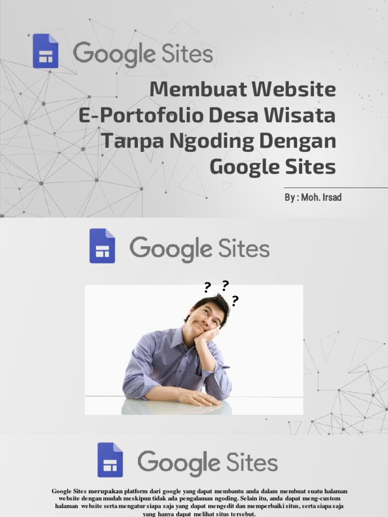 Membuat Website E-Portofolio Tanpa Ngoding Dengan Google Sites - Moh ...